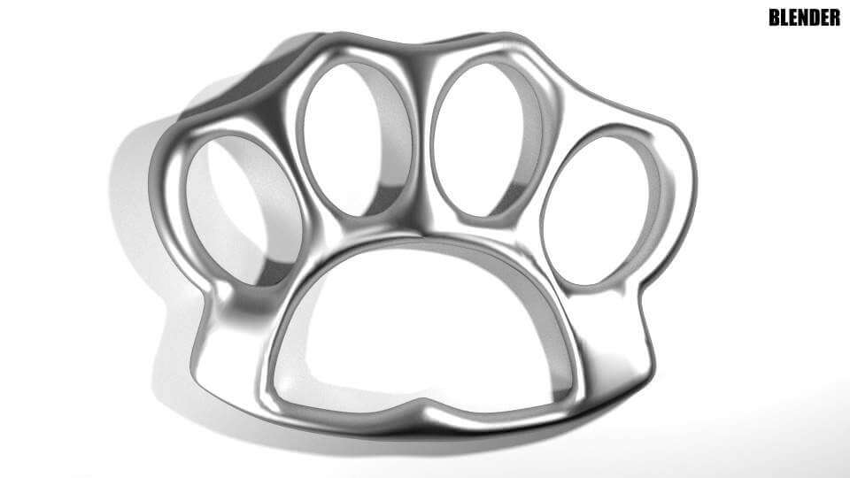 Brass Knuckles - 3D Model by faizal3DX
