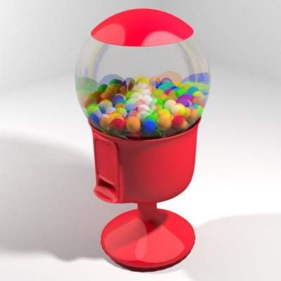 Candy Dispenser - 3D Model by faizal3DX