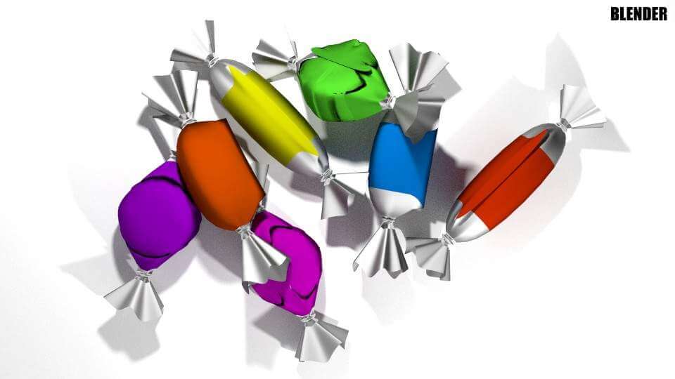 Wrapped Candy - 3D Model by faizal3DX