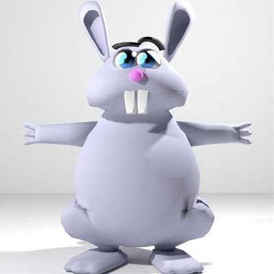 Cartoon Rabbit - 3D Model by faizal3DX