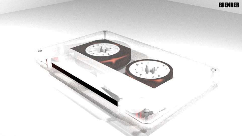 Cassette Audio Tape - 3D Model by faizal3DX