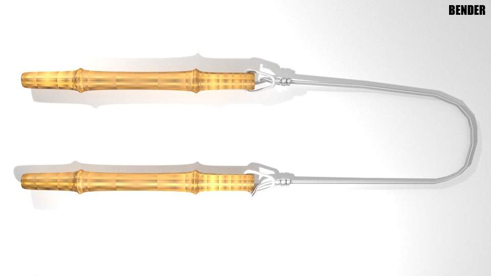 Bamboo Chain Stick - 3D Model by faizal3DX