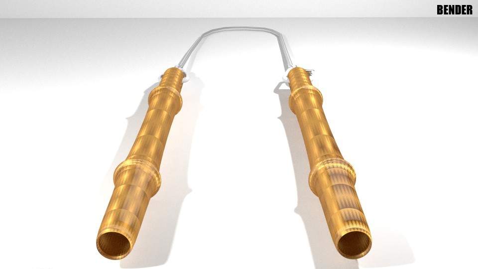 Bamboo Chain Stick - 3D Model by faizal3DX