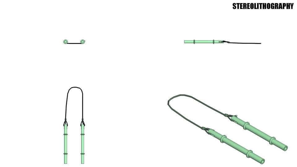 Bamboo Chain Stick - 3D Model by faizal3DX