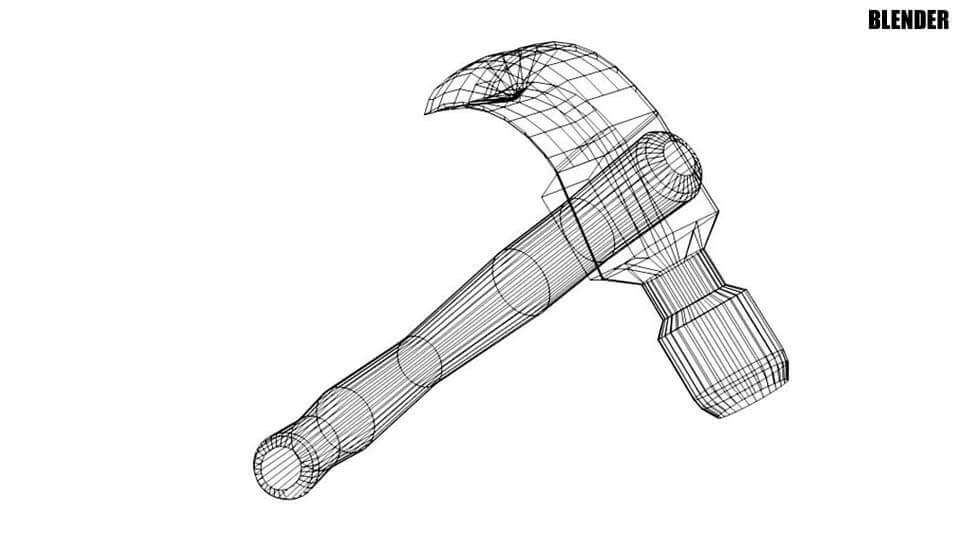Civil Tool - Claw Hammer 3D Model by faizal3DX