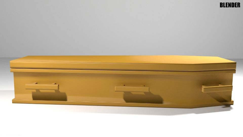 Hexagonal Box Coffin - 3D Model by faizal3DX