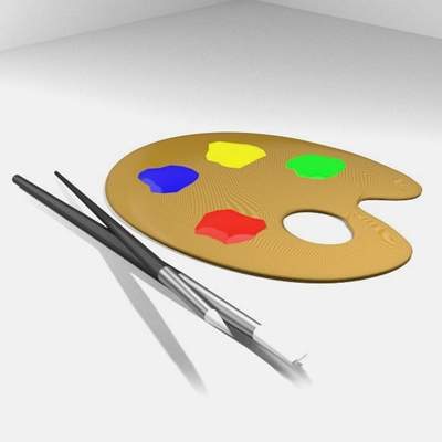 Color Palette - 3D Model by faizal3DX