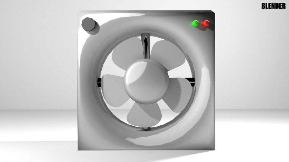 Box Fan - 3D Model by faizal3DX