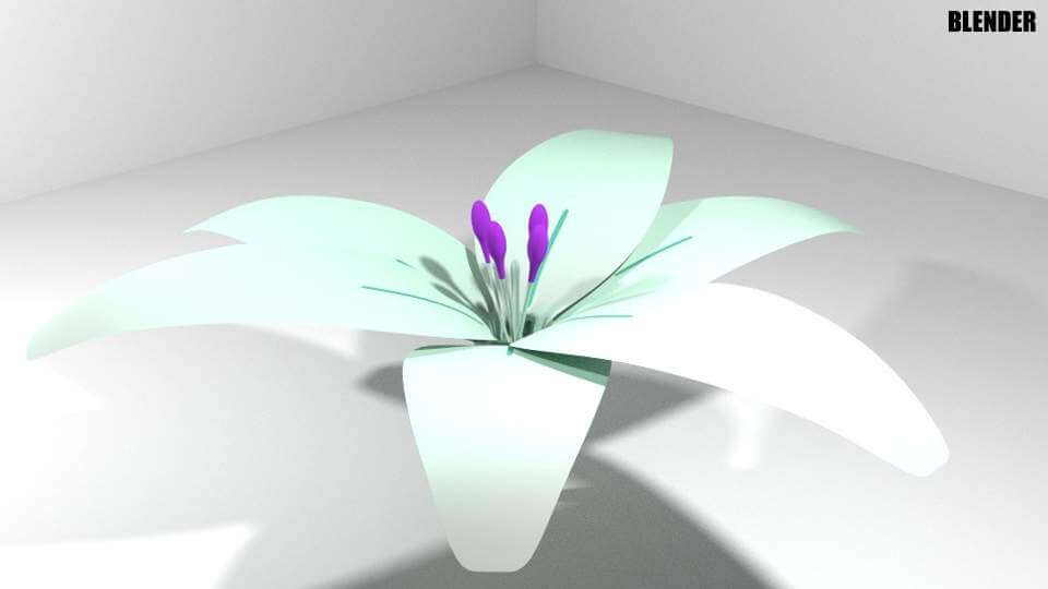 Lily Flower - 3D Model by faizal3DX