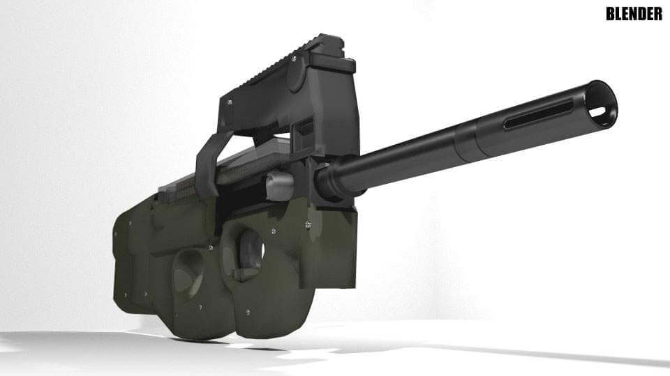 FN PS90 Submachine Gun - 3D Model by faizal3DX