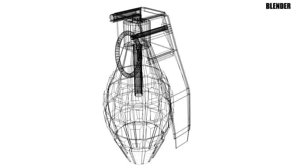 Mk 2 Fragmentation Grenade - 3D Model by faizal3DX