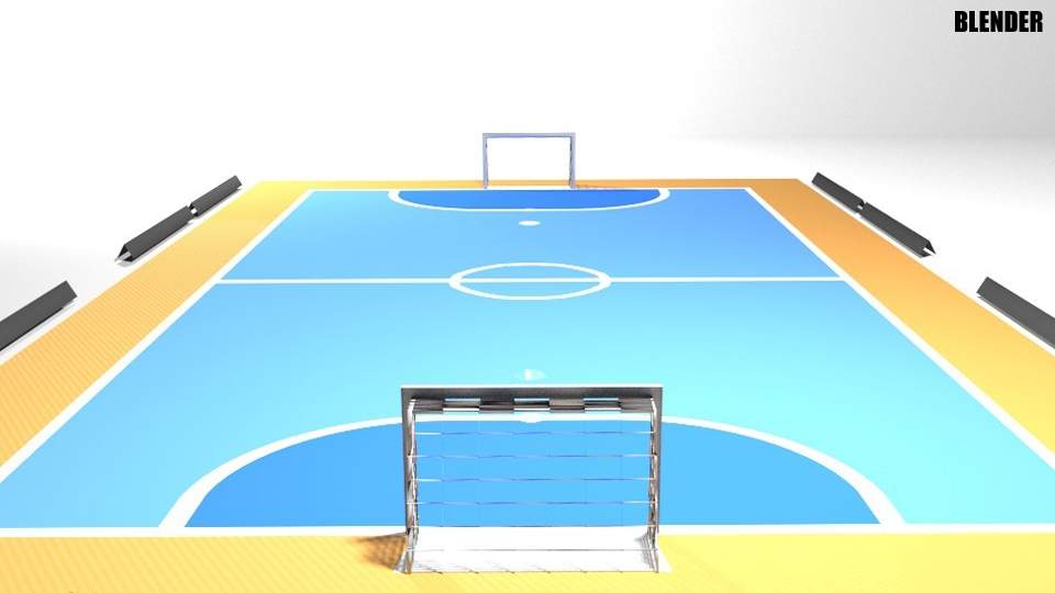 Futsal Game Court - 3D Model by faizal3DX