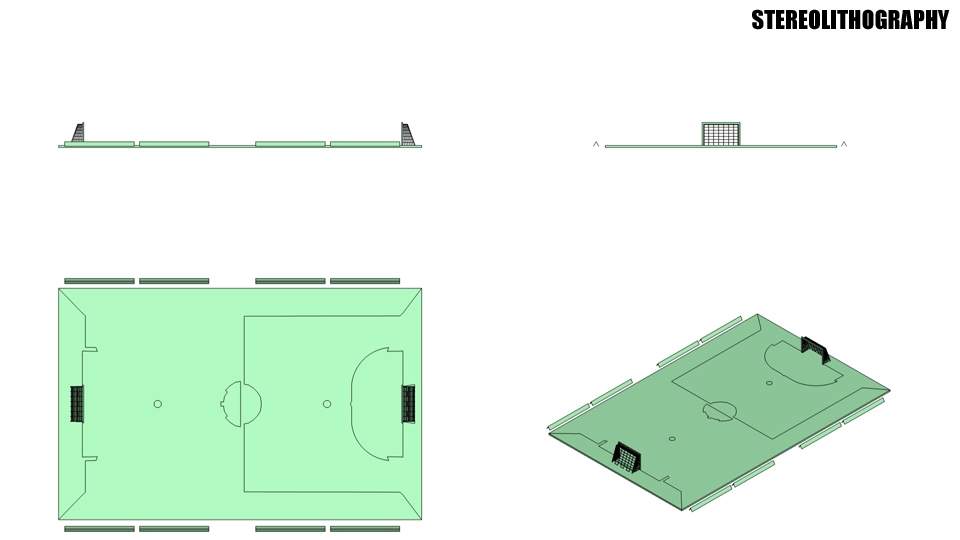 Futsal Game Court - 3D Model by faizal3DX