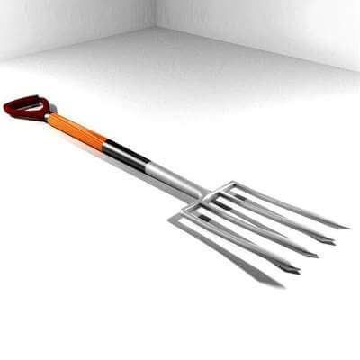 Garden Tool - Digging Fork - 3D Model by faizal3DX