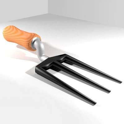 Garden Tool - Hand Fork 3D Model by faizal3DX