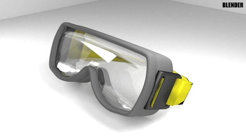 Goggles Type 2 - 3D Model by faizal3DX