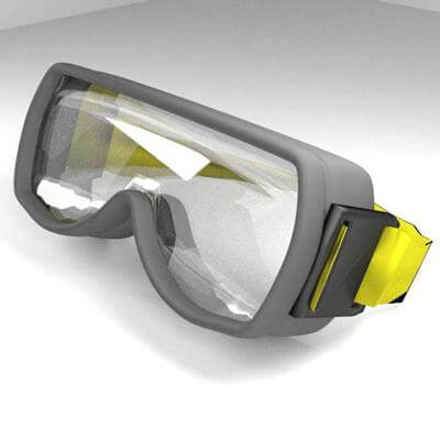 Goggles Type 2 - 3D Model by faizal3DX