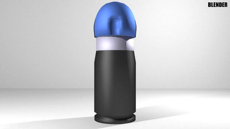 40mm x 46mm NATO Grenade Launcher Ammo - 3D Model by faizal3DX