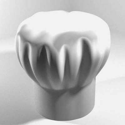 Chef Toque - 3D Model by faizal3DX