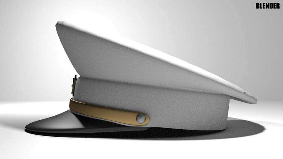 Men's Peaked Hat - 3D Model by faizal3DX