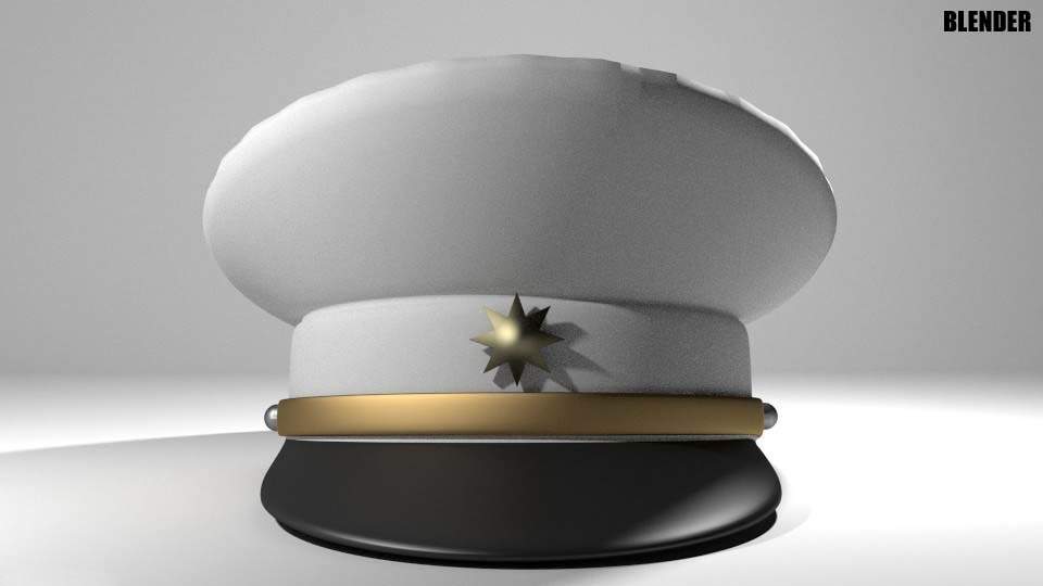 Men's Peaked Hat - 3D Model by faizal3DX