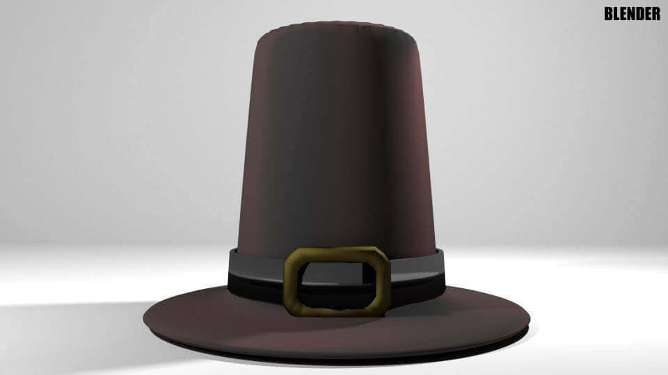 Pilgrim Hat - 3D Model by faizal3DX