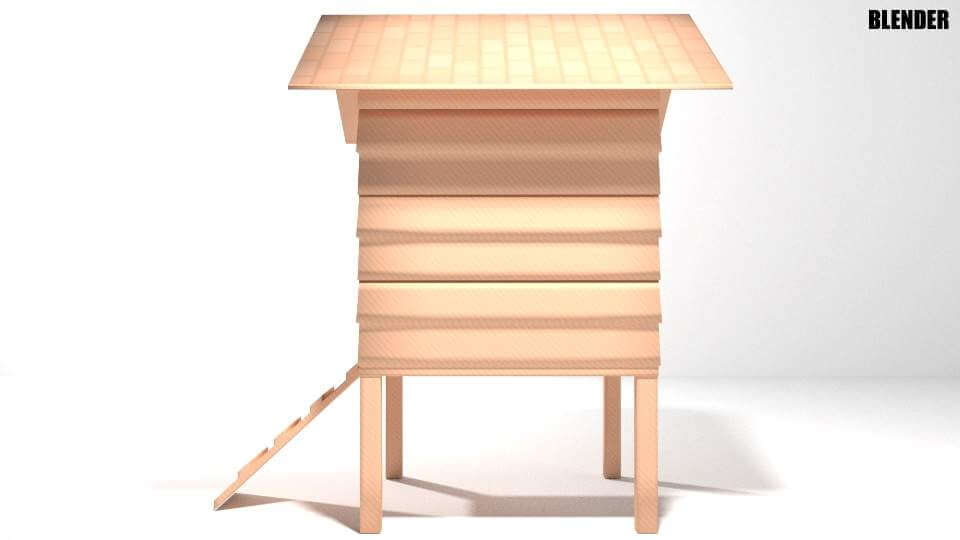 Hen House - 3D Model by faizal3DX