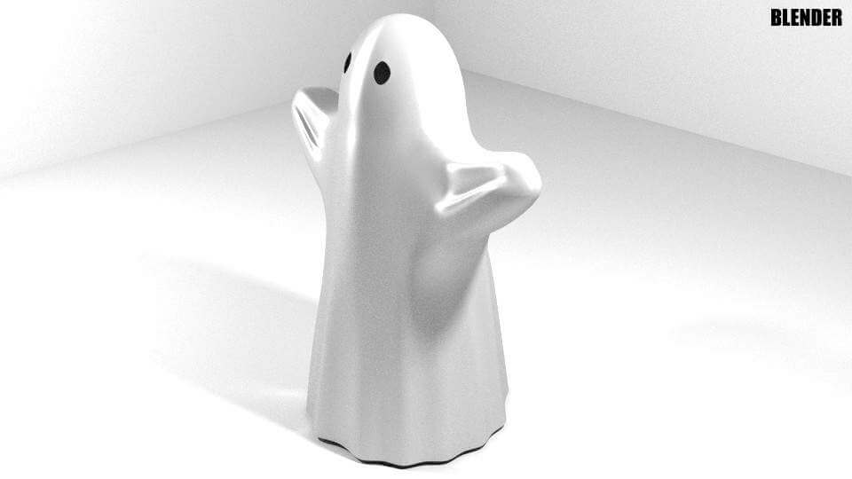 Spooky Ghost Character - 3D Model by faizal3DX