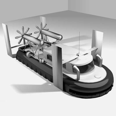 Classic Hovercraft - 3D Model by faizal3DX