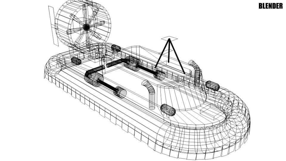 Commercial Hovercraft - 3D Model by faizal3DX