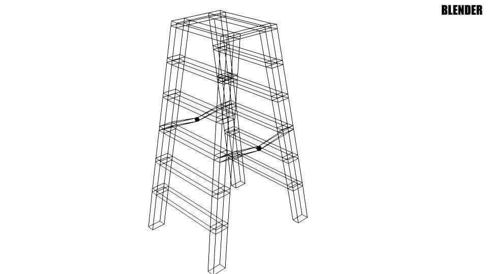 Double Side Ladder - 3D Model by faizal3DX