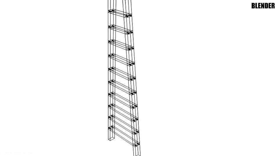 Single Step Ladder - 3D Model by faizal3DX