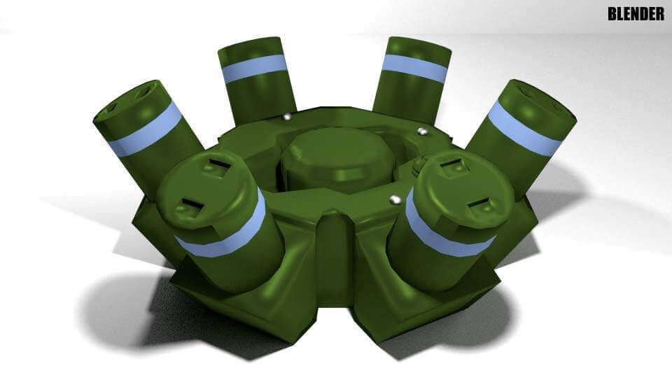 Landmine - Wide Area Anti-Tank 3D Model by faizal3DX