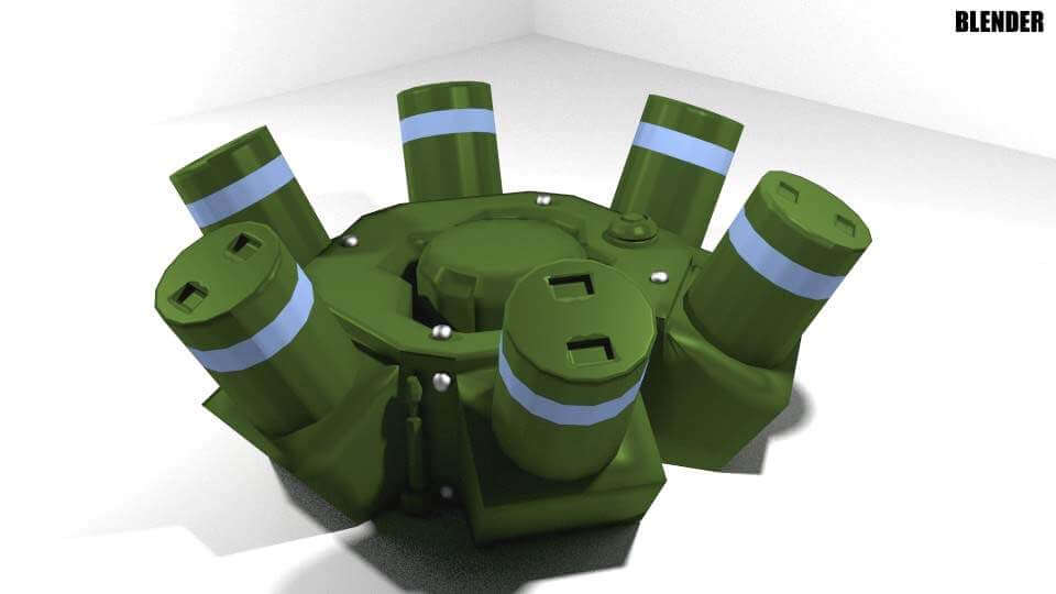 Landmine - Wide Area Anti-Tank 3D Model by faizal3DX