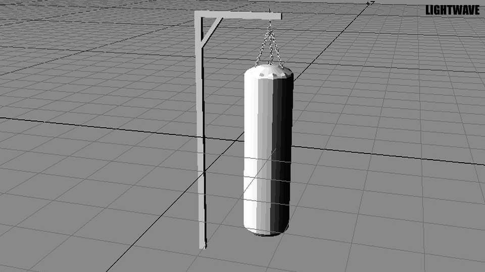 Martial-Arts Punching Bag 3D Model by faizal3DX