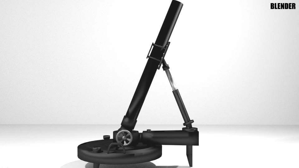 Rotary Mortar - 3D Model by faizal3DX