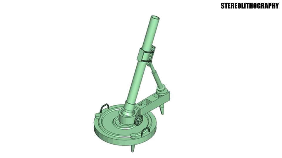 Rotary Mortar - 3D Model by faizal3DX