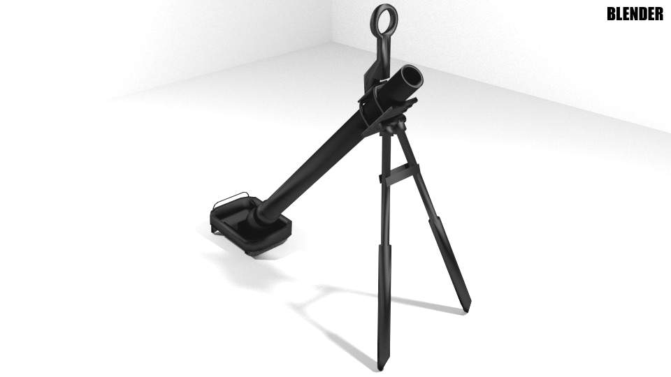 Small Mortar - 3D Model by faizal3DX