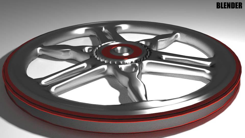 Motorcycle Sport Rim - 3D Model by faizal3DX