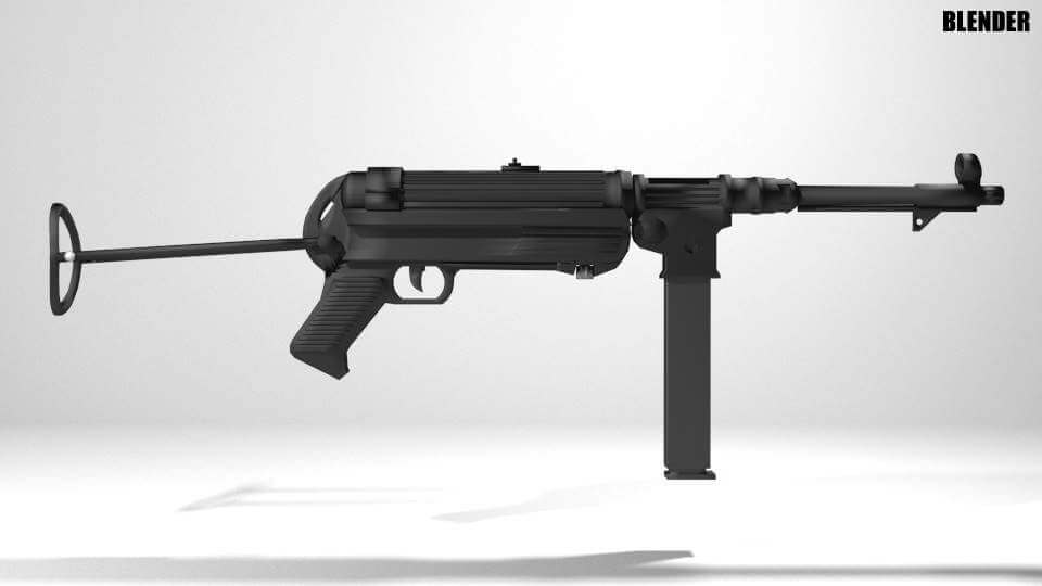 MP38 Submachine Gun - 3D Model by faizal3DX