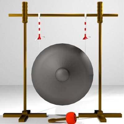 Musical Instrument - Gong 3D Model by faizal3DX