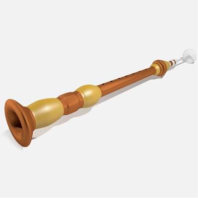 Musical Instrument - Serunai 3D Model by faizal3DX