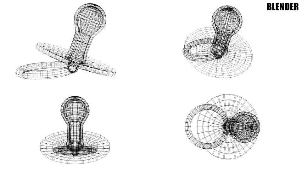 Baby Pacifier - 3D Model by faizal3DX