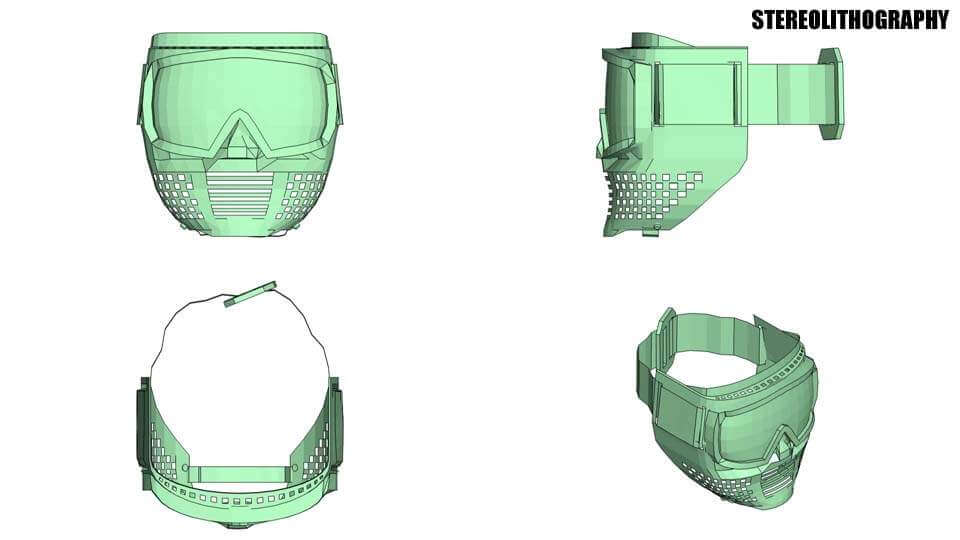 Paintball Face Mask - 3D Model by faizal3DX
