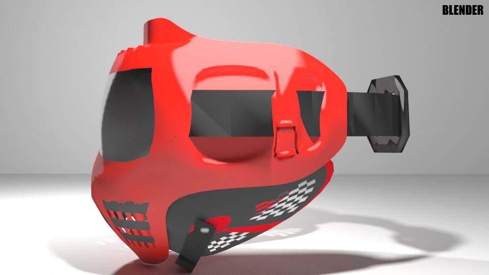 Paintball Face Mask - 3D Model by faizal3DX