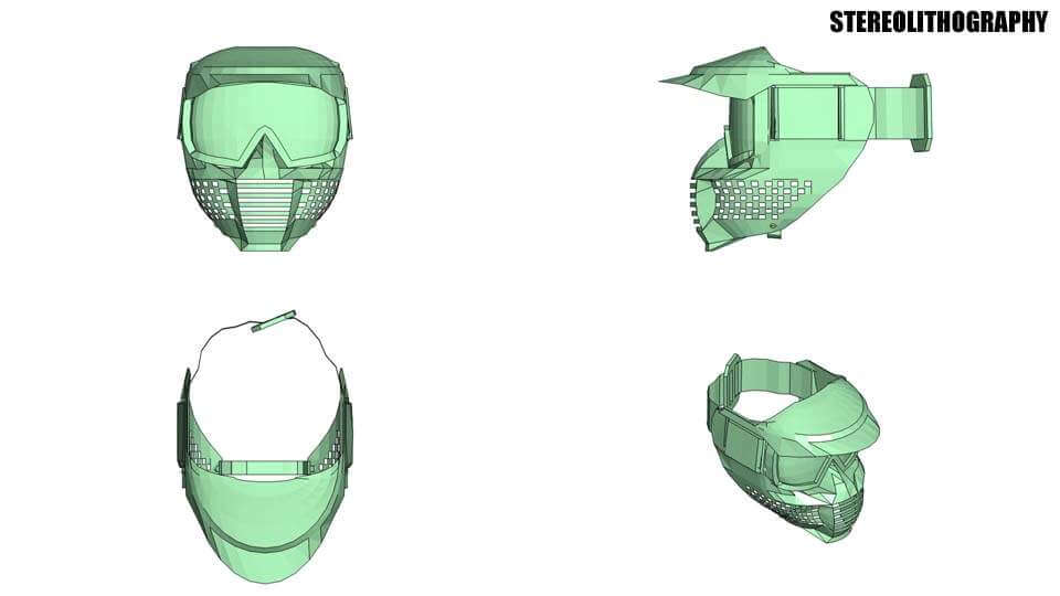 Paintball Face Mask - 3D Model by faizal3DX