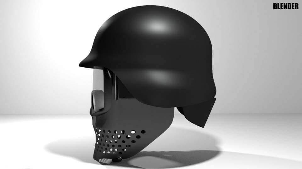 Paintball Face Mask - 3D Model by faizal3DX