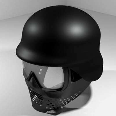 Paintball Face Mask - 3D Model by faizal3DX