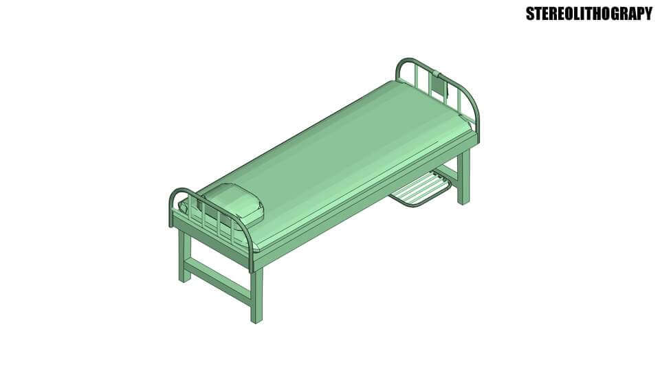 Patient Bed - 3D Model by faizal3DX