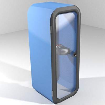 Present Phone Booth - 3D Model by faizal3DX